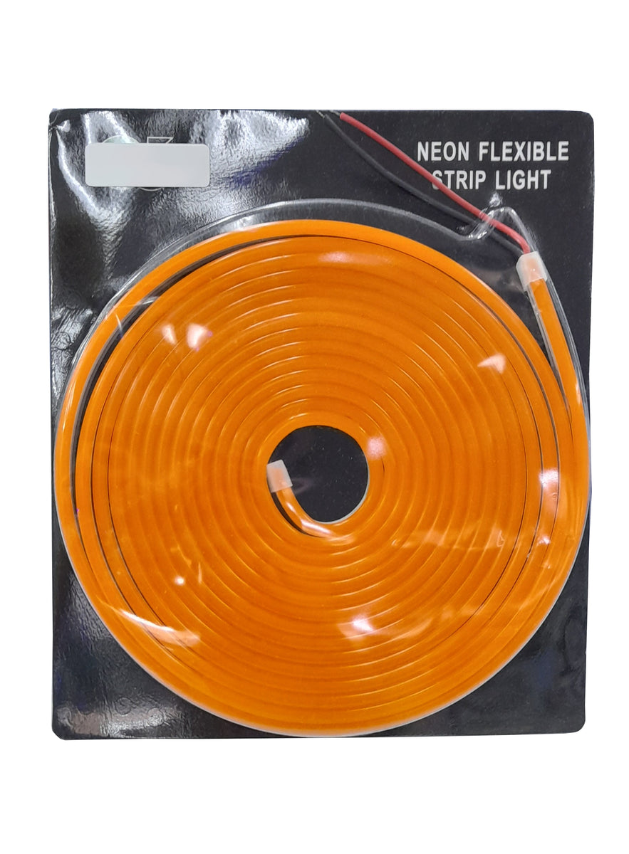 12V FLEXIBLE NEON ORANGE 5M STRIP LIGHT – SA BuyAll