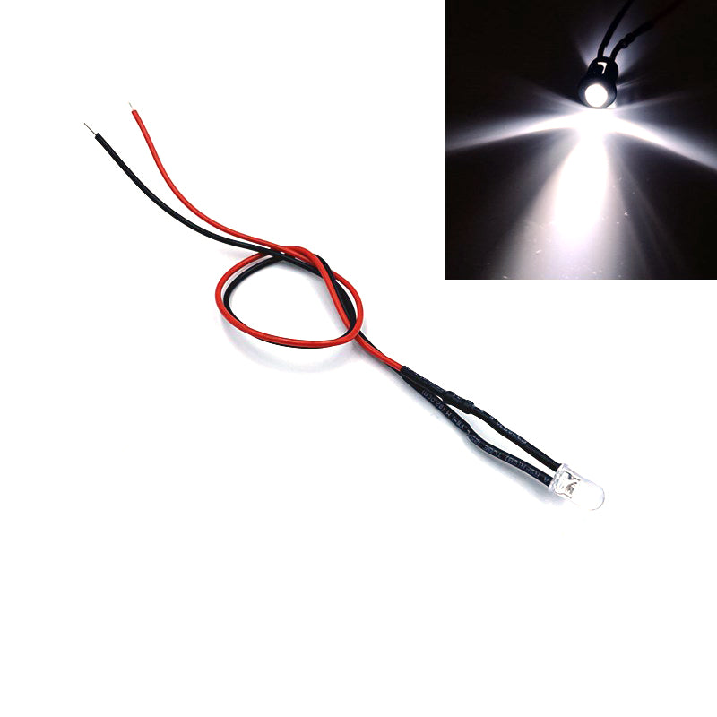 LED 3mm white light 12VDC 1pc – SA BuyAll