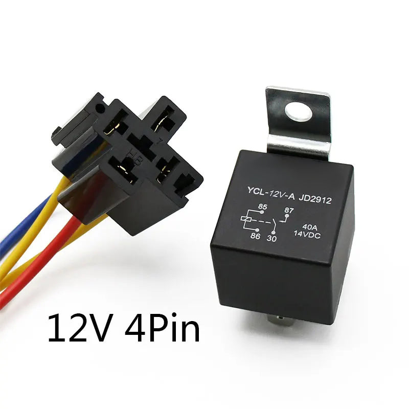 Relay 12VDC 40A 4PIN Automotive Relay With Socket Base – SA BuyAll