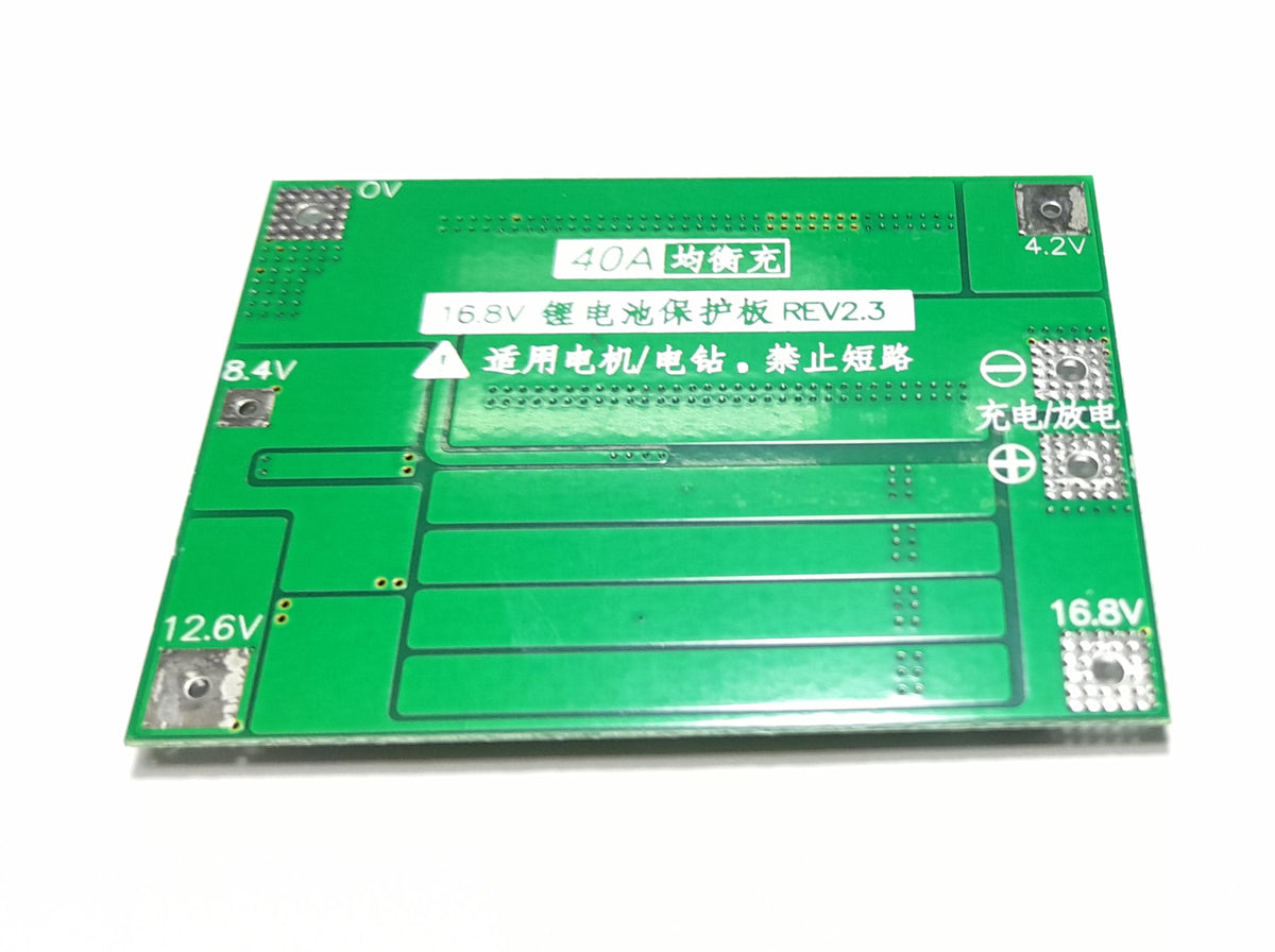 4S 14.8V-16.8V 40A 18650 Lithium Battery Protection Board – SA BuyAll