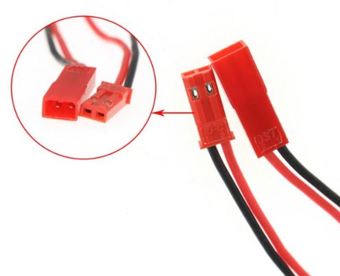 JST PLUG CONNECTOR SET RED 1 PAIR – SA BuyAll